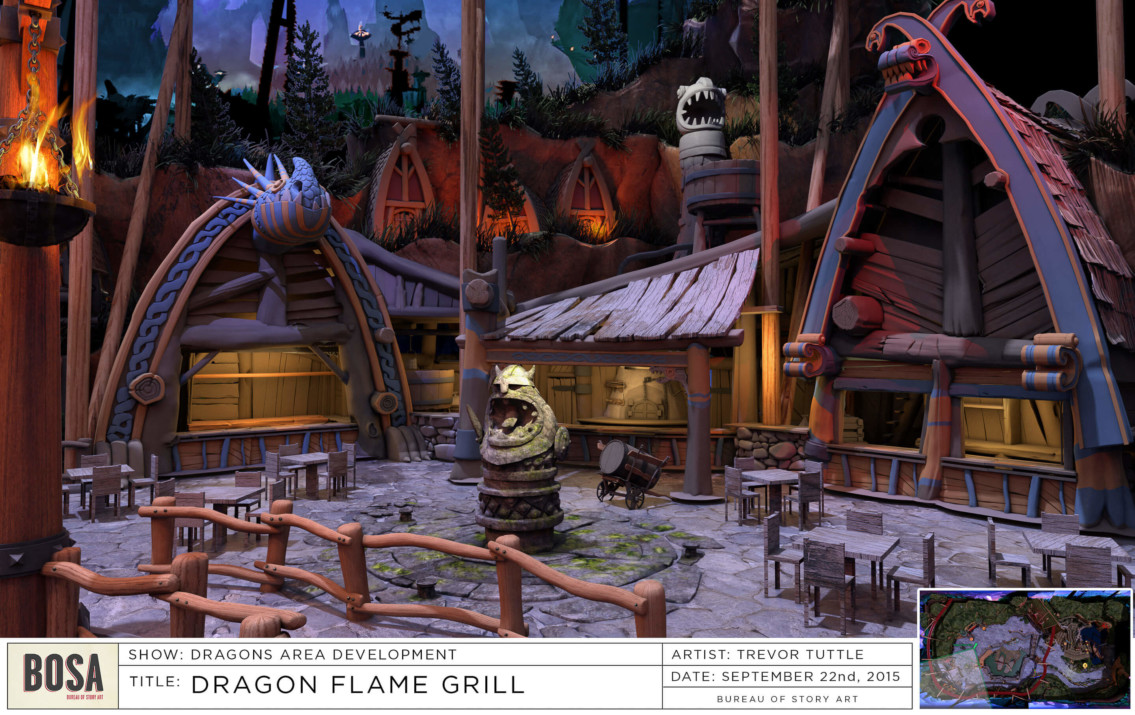 How To Train Your Dragon | Area Development – BOSA