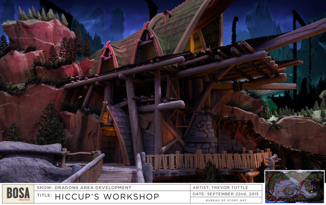 How To Train Your Dragon | Area Development – BOSA