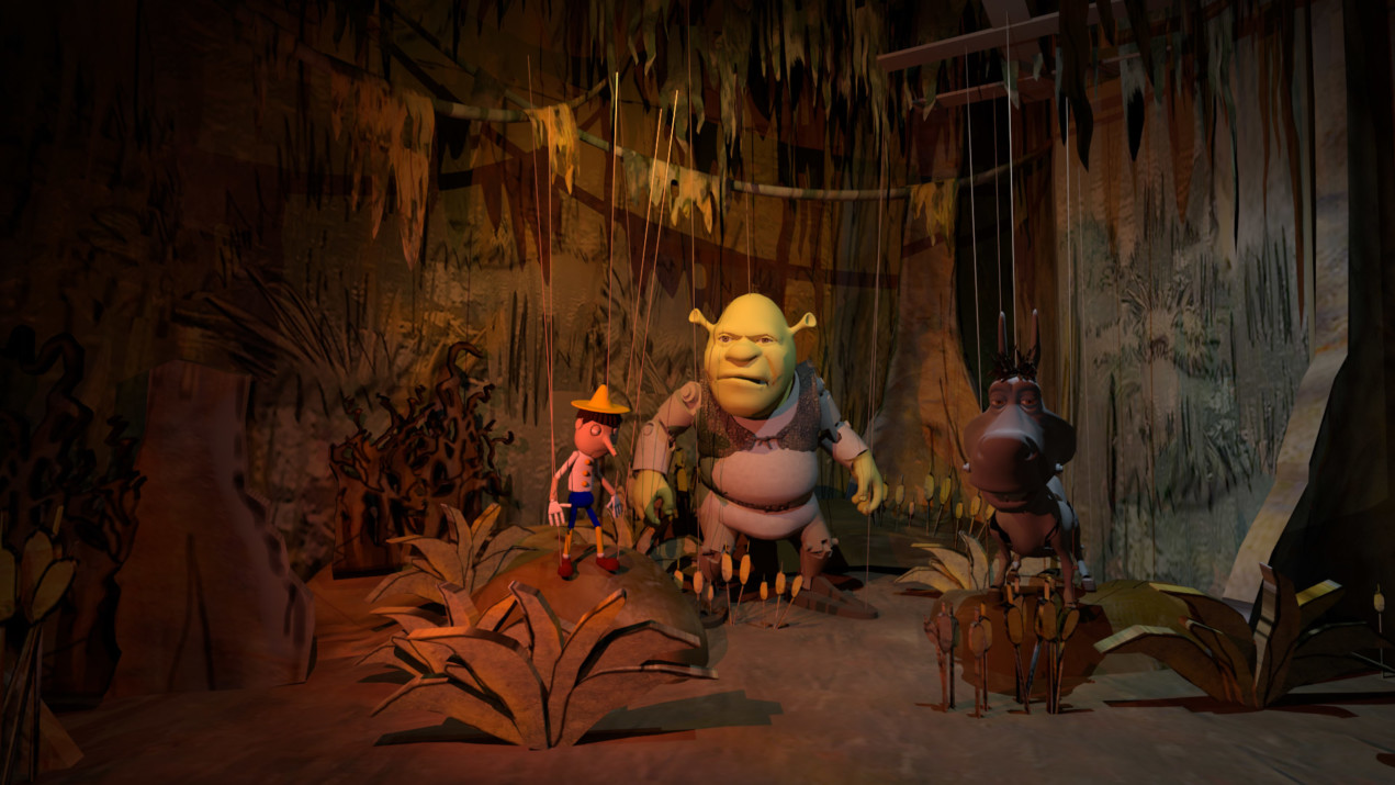 Shrek’s Merry Fairy Tale Journey | Dark Ride Visual Development – BOSA
