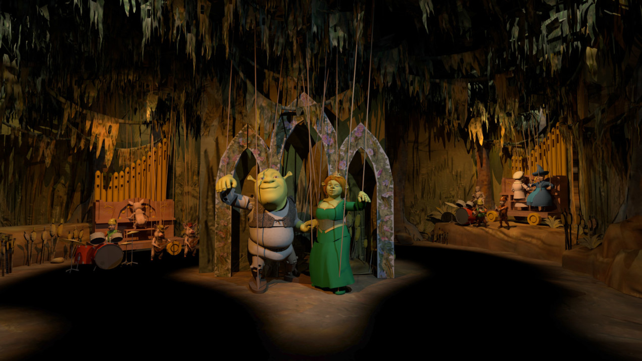 Shrek’s Merry Fairy Tale Journey | Dark Ride Visual Development – BOSA